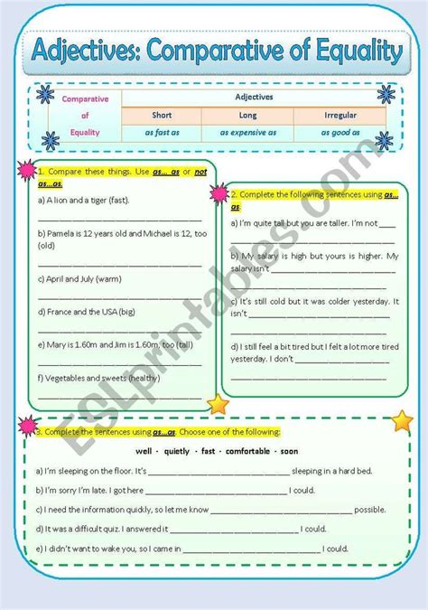 Brief Explanation With Example 3 Exercises Using The Comparative Of