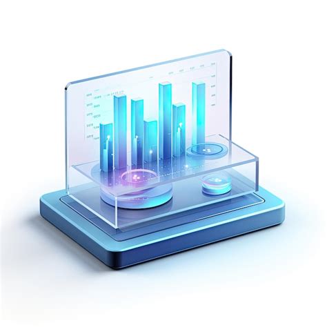 Premium AI Image A Data Dashboard Icon Isometric Illustration