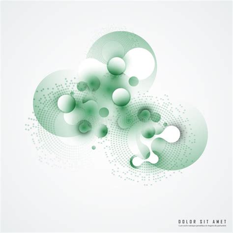 Beautiful Structure Dna Molecules Line Art Pattern With Connect Dot Line For Concept Design