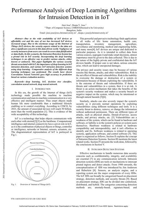 Pdf Performance Analysis Of Deep Learning Algorithms For Intrusion