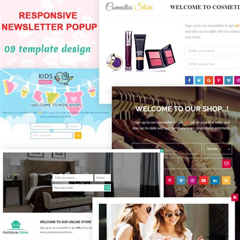 Responsive And Customizable Prestashop Newsletter Popup Module