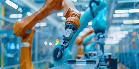 Monitoring Robotic Arms In A Smart Factory With Realtime Software Supervision Concept Industrial