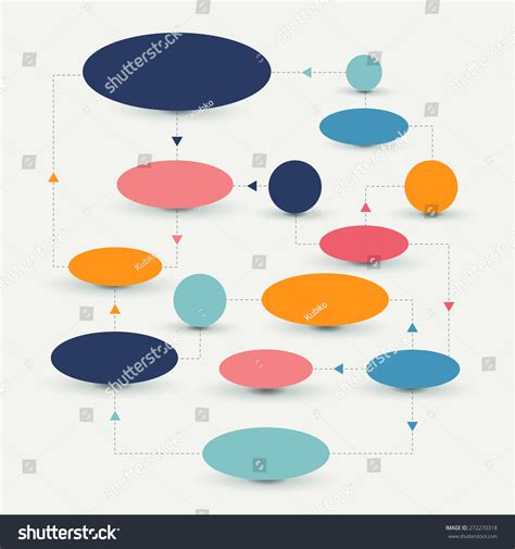 Flow Chart Scheme Infographics Elements Vector Stock Vector Royalty