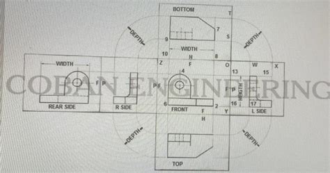solved please draw this in autocad 6 orthographic