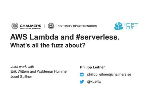 Aws Lambda And Serverless Whats All The Fuzz About Speaker Deck