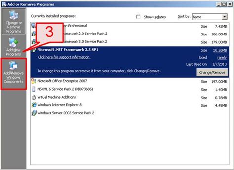 iis installation on windows 2003 server