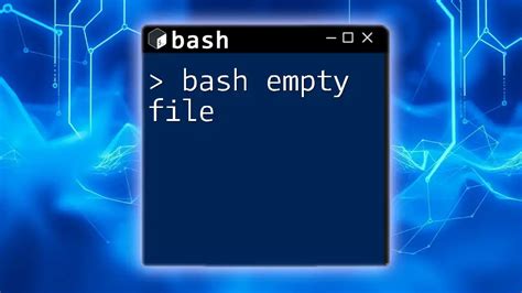 Bash Edit File A Simple Guide To Mastering Edits