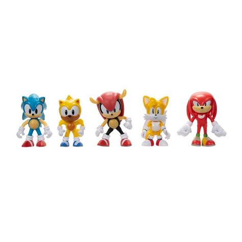 Jakks Pacific Sonic The Hedgehog Classic Figure Set 5 Pack 45 Off