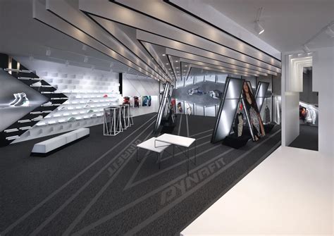 스포츠의류 매장 다이나핏 컨셉 투시도 3d 공간 모델링 포트폴리오 크몽
