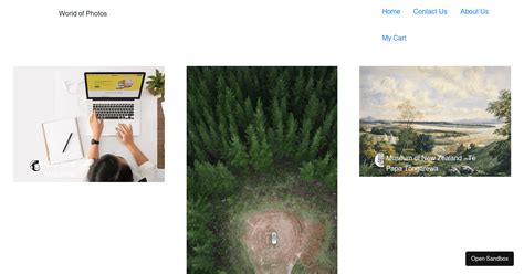 Unsplash Codesandbox
