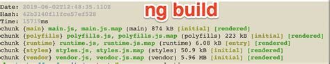 Javascript Ng Build Prod Doesnt Generate Dist Folder Angular 7