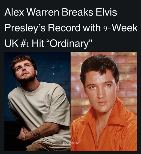 Pop Culture Alex Warren Surpasses Elvis Presley For The Facebook