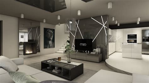 Модерен Интериорен Дизайн Луксозен Хол Mood