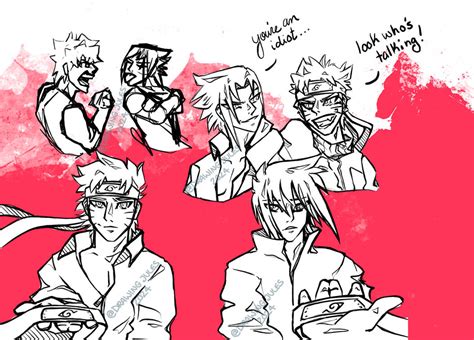 Fanart Naruto And Sasuke Sketch Dump ~ By Drawingjules On Deviantart
