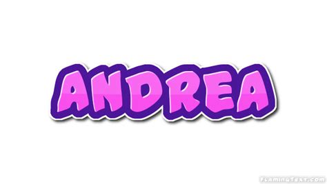 Andrea Logo Herramienta De Diseño De Nombres Gratis De Flaming Text
