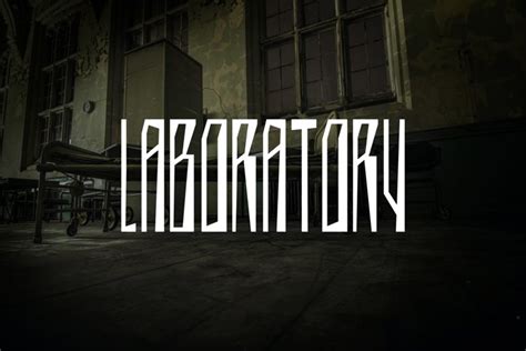 laboratory display font