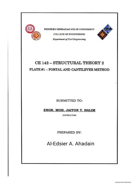 Plate 1 Civil Engineering Plates Pdf