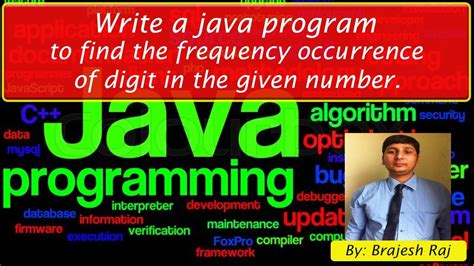 Write A Java Program To Find The Frequency Of Occurrence Of Digit In