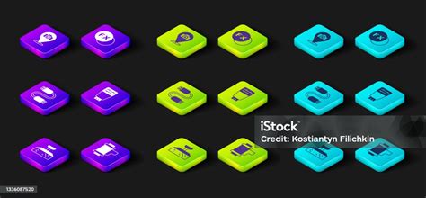 소프트 박스 조명 카메라 롤 카트리지 Usb 케이블 코드 사진 카메라 플래시 Fx 및 아이콘을 설정합니다 벡터 3차원 형태에 대한 스톡 벡터 아트 및 기타 이미지 Istock