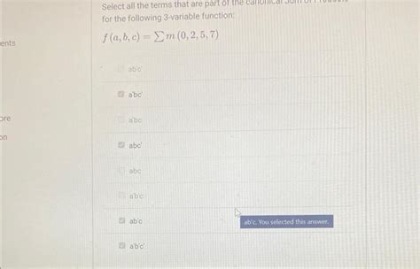 solved select all the terms that are part of th for the
