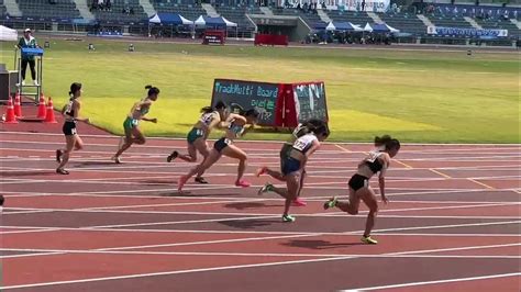 104회 전국체전 여자 100m 예선 강다슬 선수 11초88 1위 Youtube