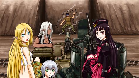 Gate Hd Yōji Itami Tuka Luna Marceau Rory Mercury Lelei La Lalena