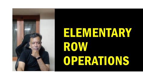 5 Matrix Inverse Using Row Elementary Operations English Madhavansv Youtube