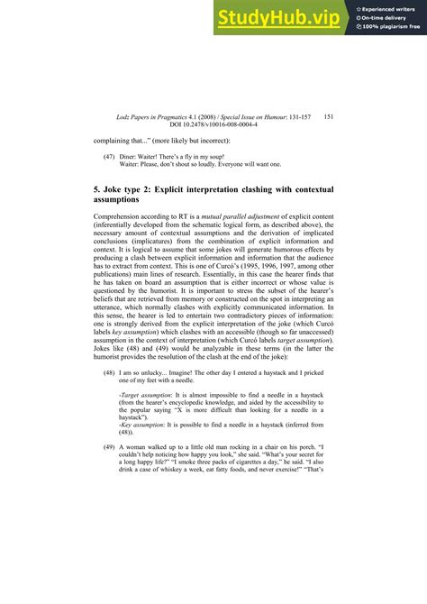 A Relevance Theoretic Classification Of Jokes Pdf Pop Culture