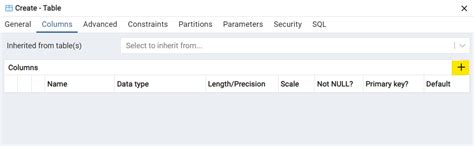 how to create a table in pgadmin 4