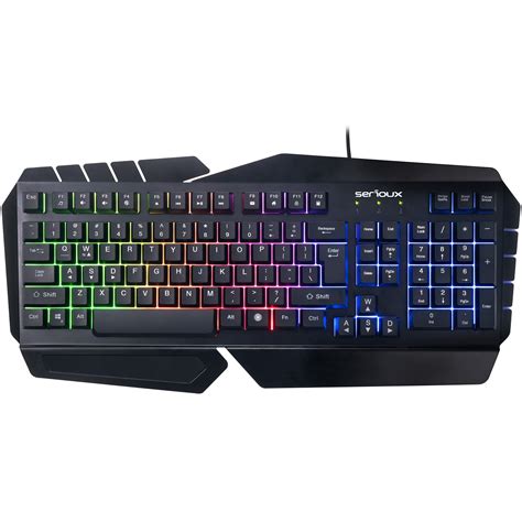 Serioux Andor Gaming billentyűzet, szivárványos megvilágítás, fém váz ...