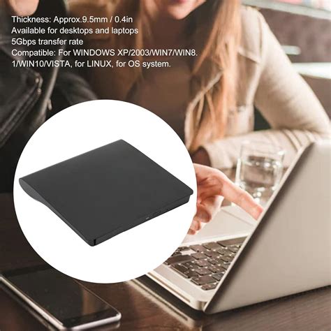 GOWENIC External DVD Drive Enclosure USB 3 0 Portable SATA External DVD