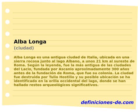 Alba Longa Ciudad