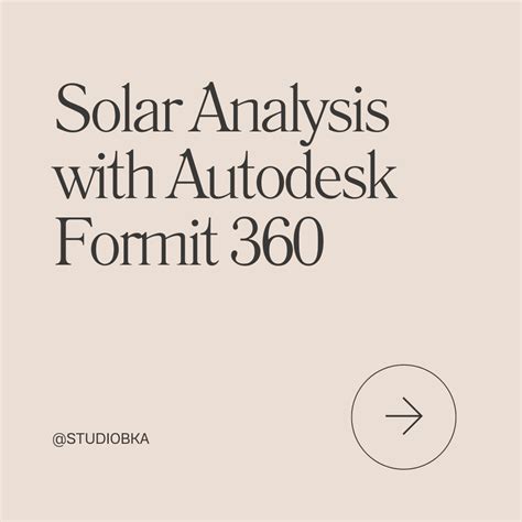 Solar Analysis With Autodesk Formit 360 — Studio Bka Architecture