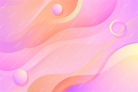 그라데이션 물결 모양 배경 무료 벡터