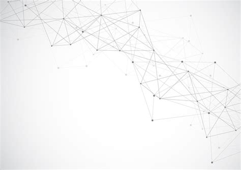 Premium Vector Abstract Connecting Dots And Lines Connection Science Background Vector