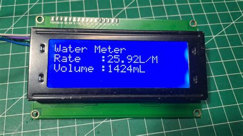 cara mengakses water flow sensor yf b6 menggunakan esp32 atau arduino interface lcd 20×4 i2c