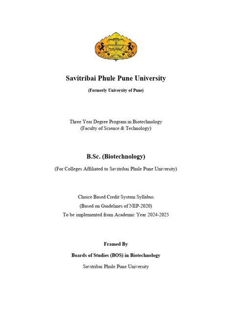 Biotechnology Syllabus 24 New 1 Pdf