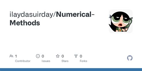 GitHub Ilaydasuirday Numerical Methods