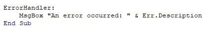 Vba On Error Goto Statement Syntax Examples How To Use
