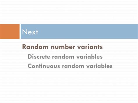 Ppt Cs433 Modeling And Simulation Lecture 15 Random Number Generator