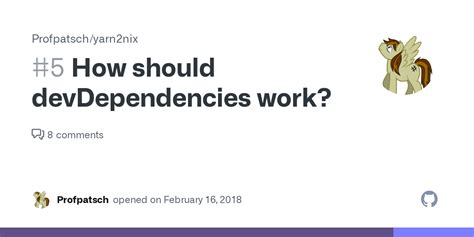 how should devdependencies work · issue 5 · profpatsch yarn2nix · github