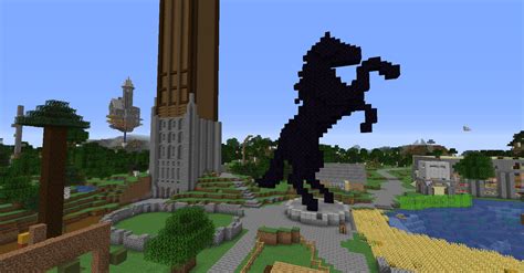 Minecraft How To Build A Horse Statue At Ruby Lay Blog