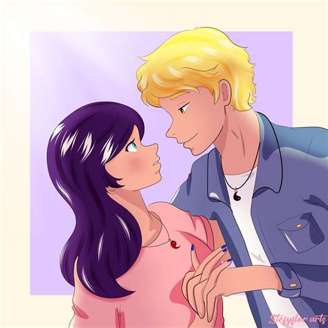 Marinette X Adrien Adrinette Miraculous By Stefanyflor On Deviantart