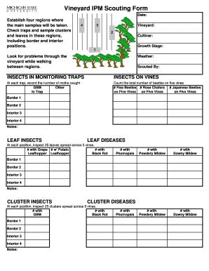 Scouting Form Fill And Sign Printable Template Online