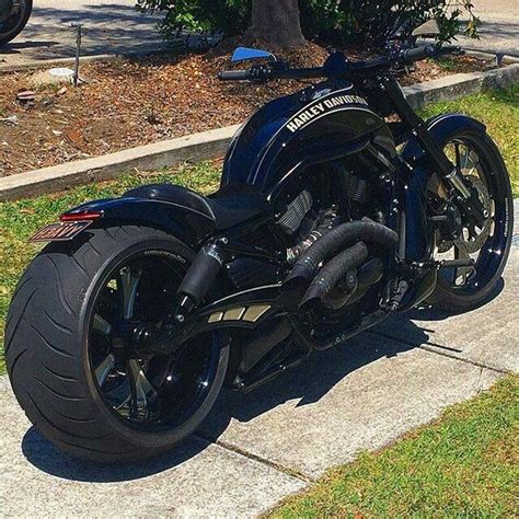 Black Custom Motorcycle