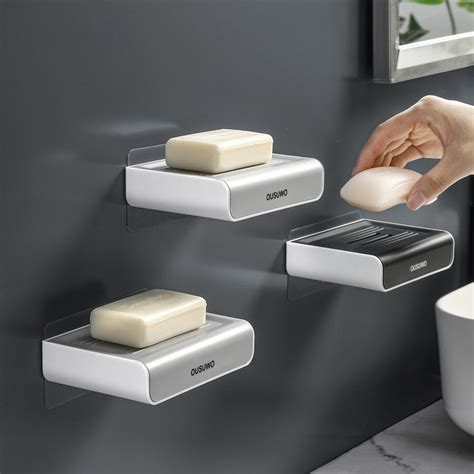 Badu Bg Монтирана на стена кутия за сапунерки Душ за баня Поставка за сапун Органайзер за