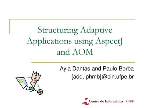 Structuring Adaptive Applications Using Aspectj And Aom Ppt Download