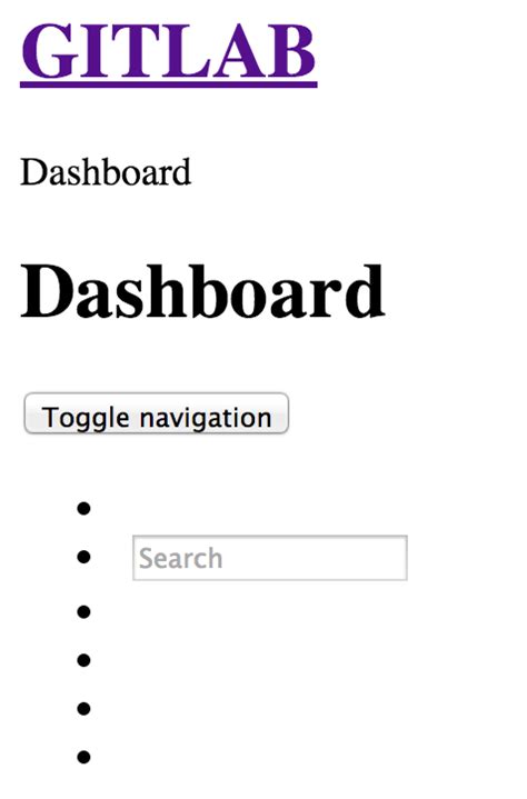 Ruby On Rails Gitlab Layout Totally Crashed Stack Overflow
