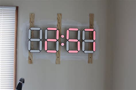 Giant 7 Segment Wall Clock Chronology