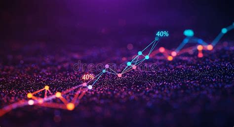 Colorful Data Visualization Features A 3d Line Graph With Connected